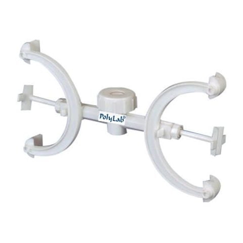 Burette clamp Polypropylene double for laboratory use Polylab - Elite ...