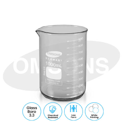 Beaker Low form with spout _ESMC, Germany - Elite Scientific & Meditech Co.