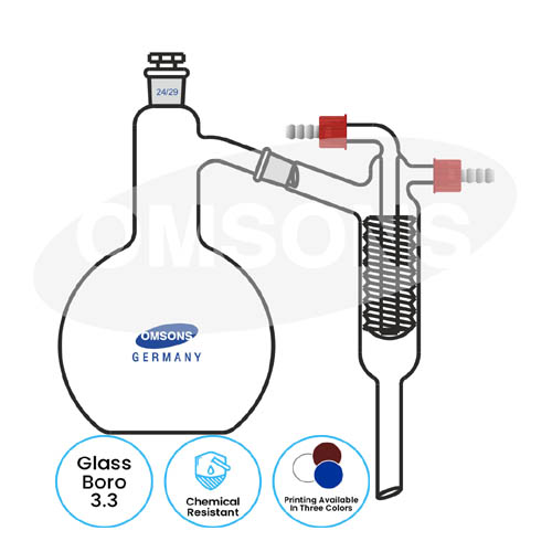 Distilling Apparatus with Stopper Glass Boro 3.3_ESMC, Germany - Elite ...
